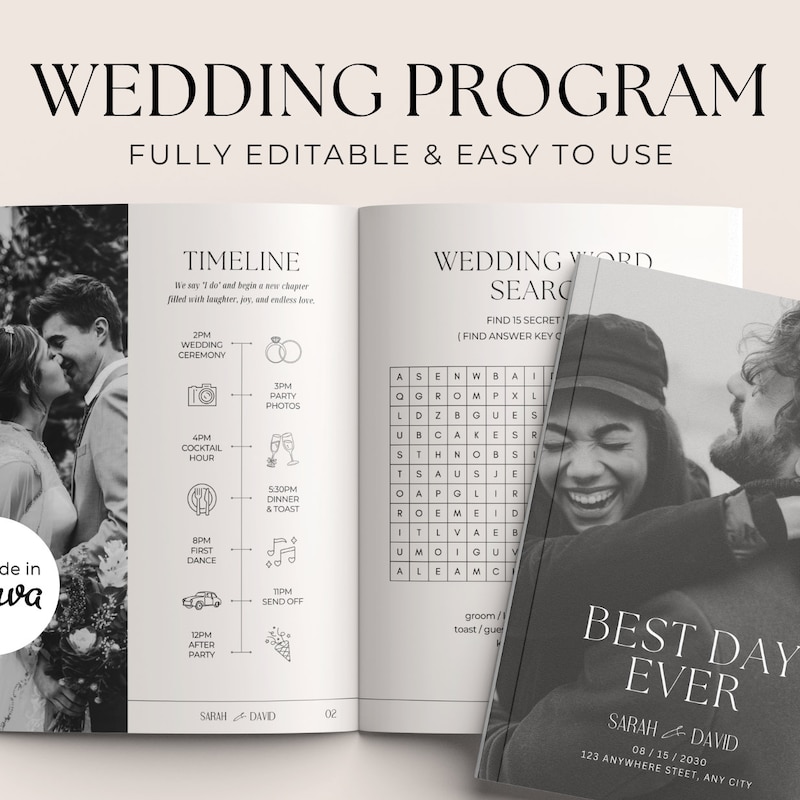 Party Menus and Program - Etsy