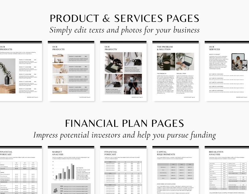 Small Business Plan Template | Small Business Planner Printable | Start ...