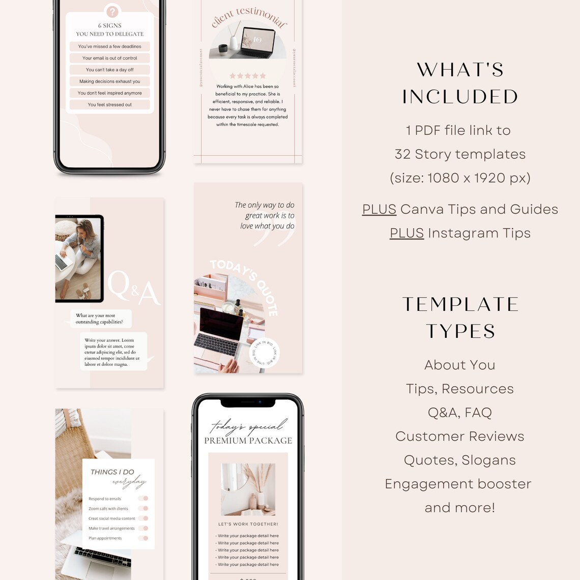 Virtual Assistant Instagram Templates | VA Instagram Story | VA Social ...