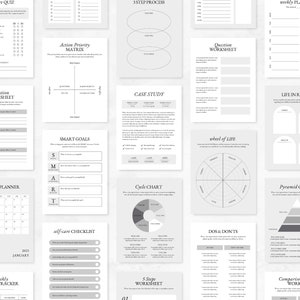 Coaching Worksheet Templates | Coaching Ebook Templates | Lead Magnet ...