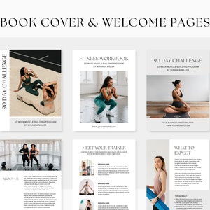 Fitness Ebook Template| Workout Plan Fitness Ebook | Fitness Planner ...