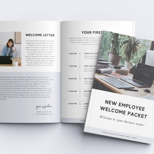 Employee Onboarding Template | New Hire Handbook | Training Manual Template | Employee Welcome ...