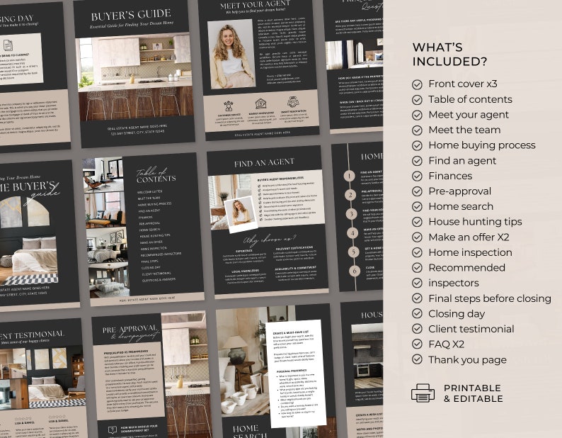 Home Buyer Guide Template | Home Buying Process | Canva Template ...