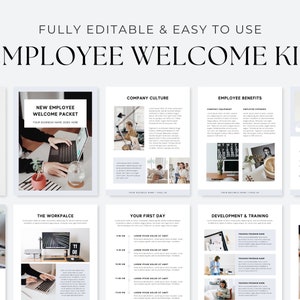 Employee Onboarding Template New Hire Handbook Training Manual Template ...