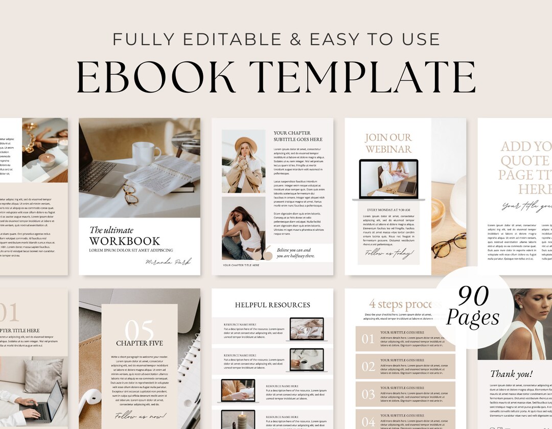 Editable Workbook Template Canva Coaching Ebook Template Lead Magnet ...