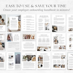 Employee Handbook Template | Training Manual Template | Employee ...