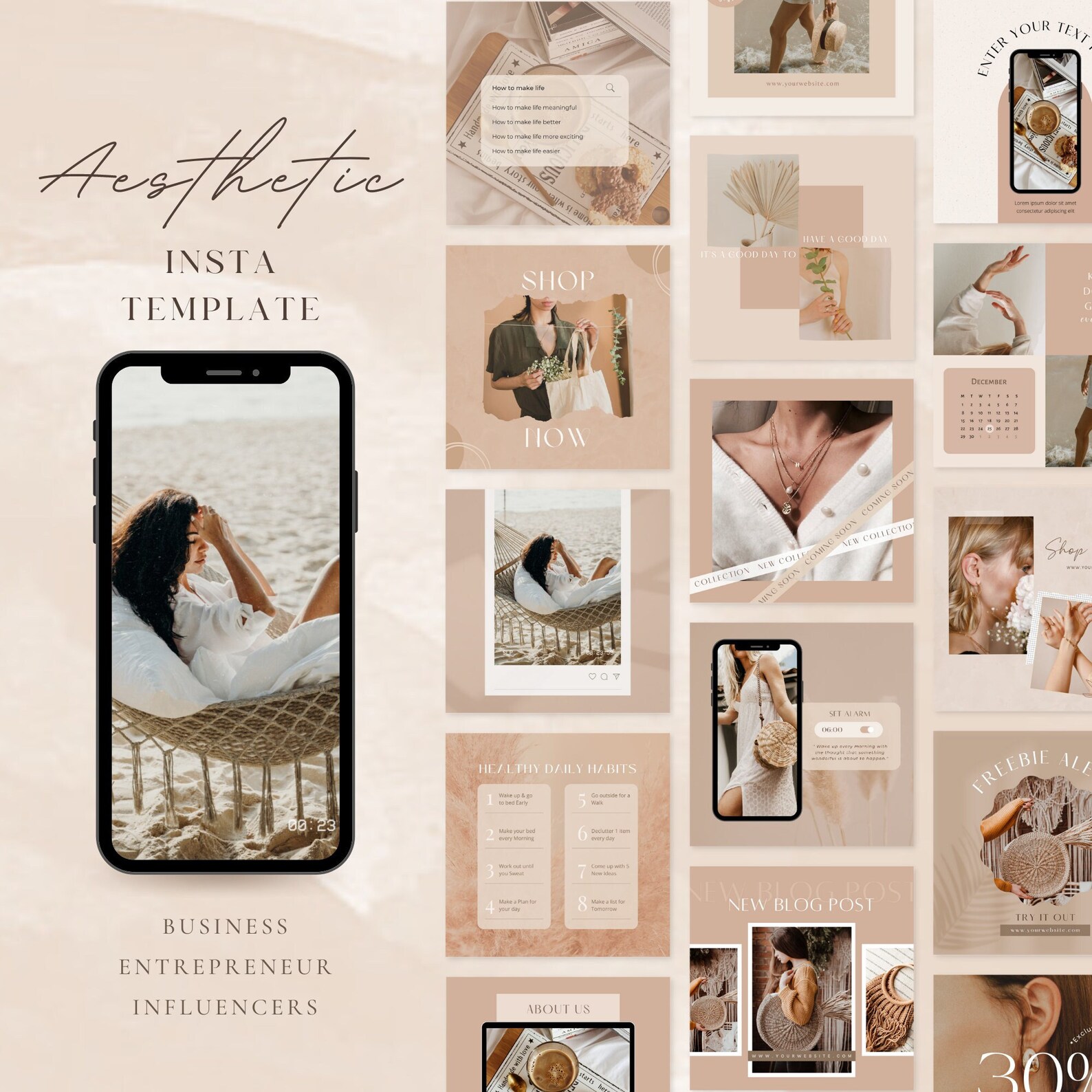 Instagram Templates Minimalist Instagram Post Template - Etsy