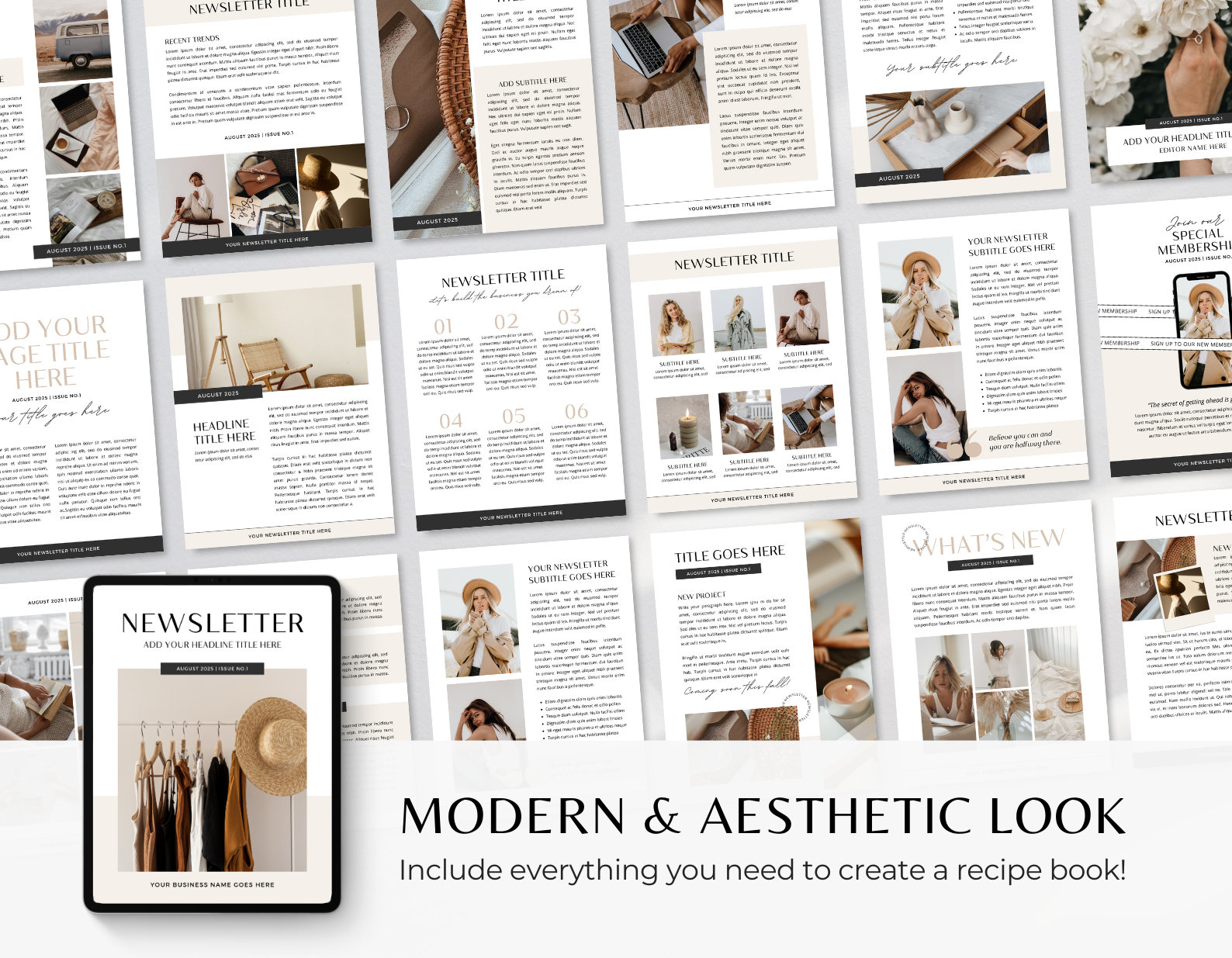 Editable Newsletter Template | Blogger, Real Estate, Realtor, Nonprofit ...