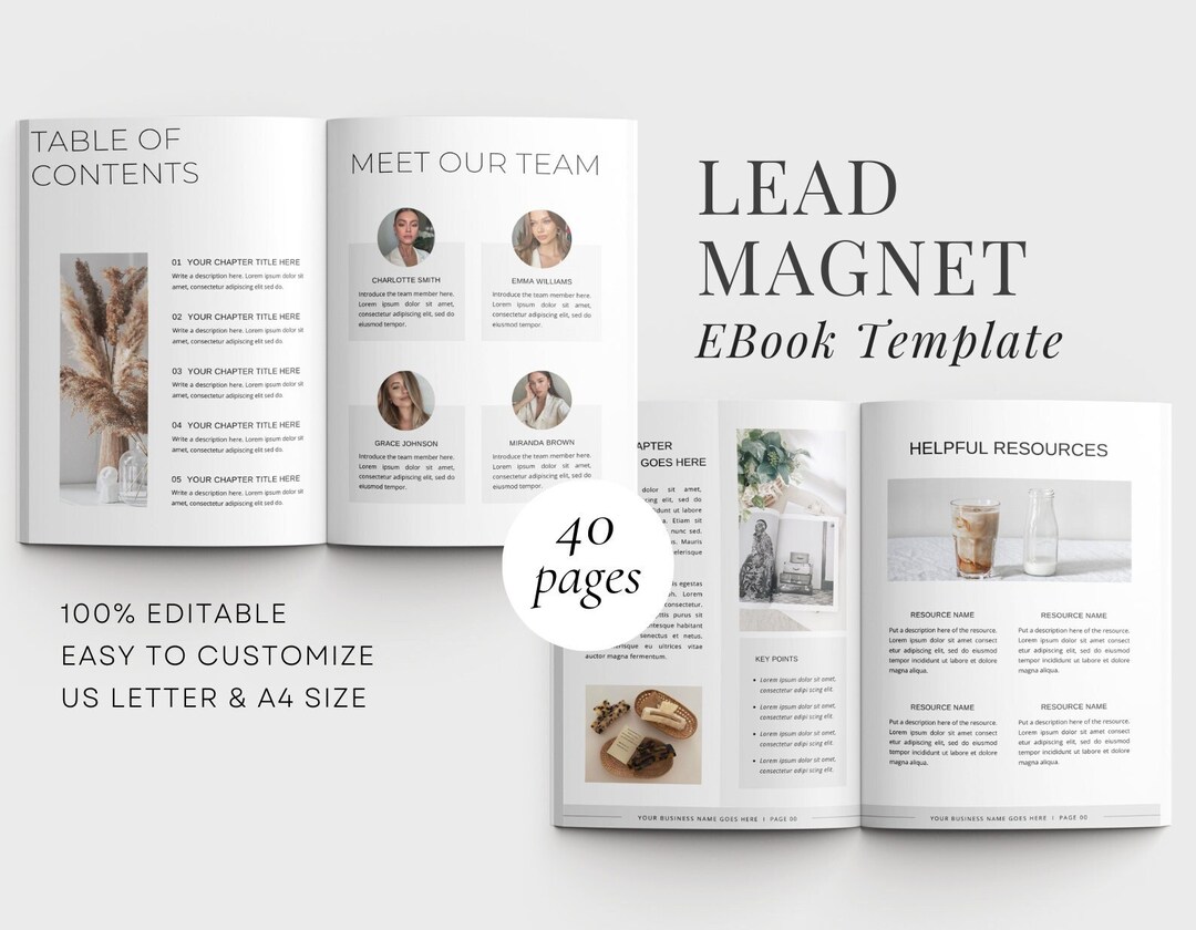 Lead Magnet Template | Ebook Template Canva | Coaching Workbook ...
