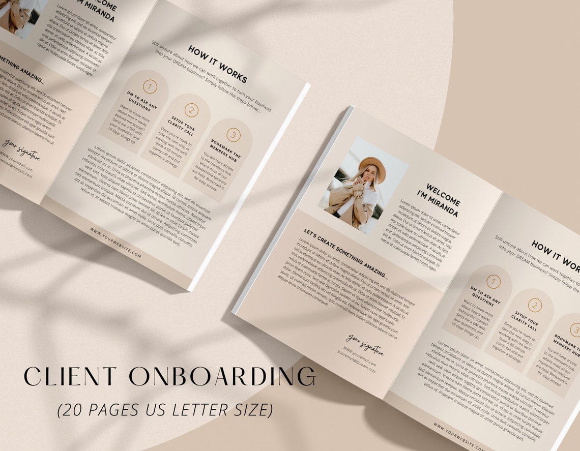 Client Welcome Packet Template new Client Service Guide - Etsy