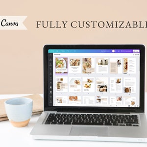 Recipe Book Template| Digital Cookbook Template |printable Recipe Card ...