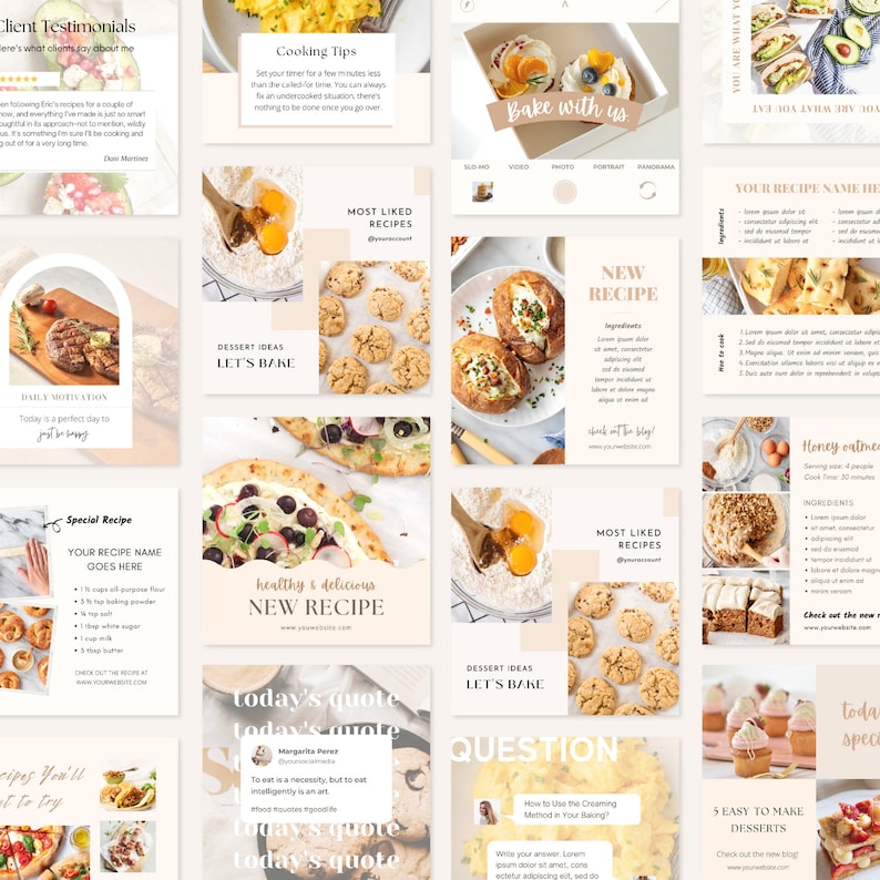 Food Instagram Posts| Healthy Eating Recipe Branding| Dietician ...