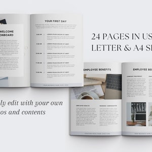 Employee Onboarding Template | New Hire Handbook | Training Manual ...