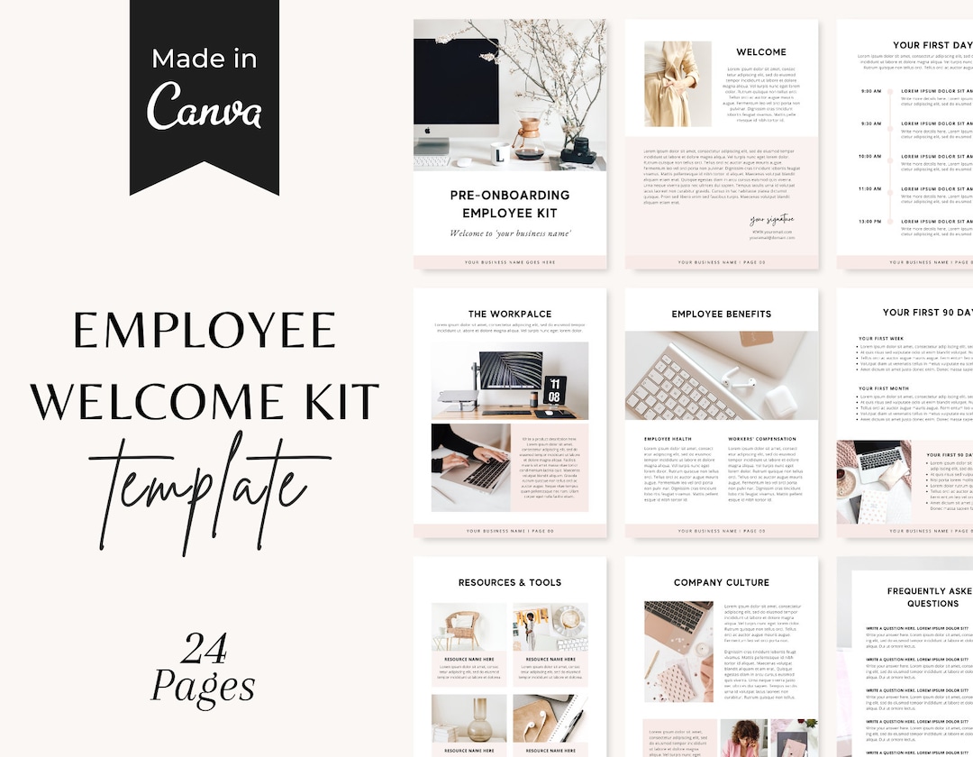 Employee Onboarding Template | New Hire Handbook | Training Manual ...