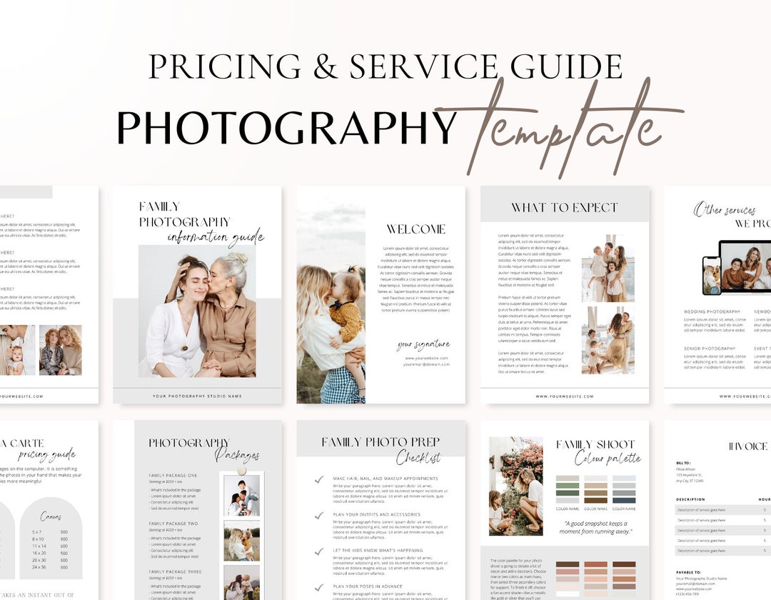 Photography Welcome Guide | Family Photography Style Guide ...