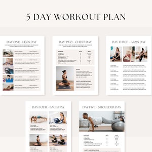 Fitness Ebook Template | Fitness Program Planner | Fitness Yoga Coach ...