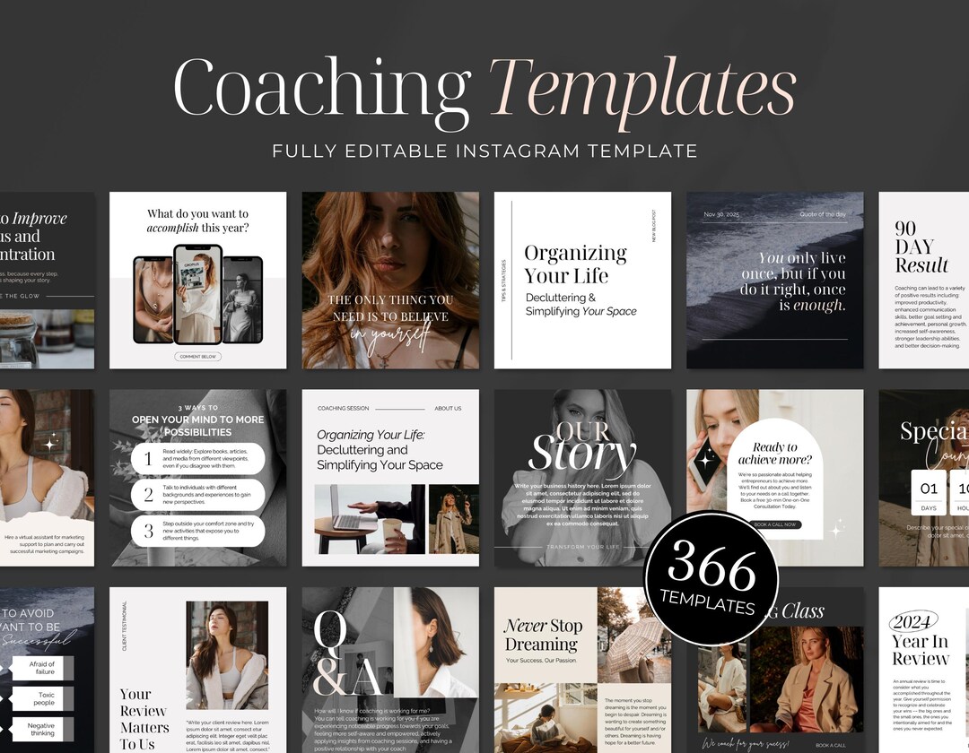Coaching Instagram Post Template | Coach Social Media |life Coach ...