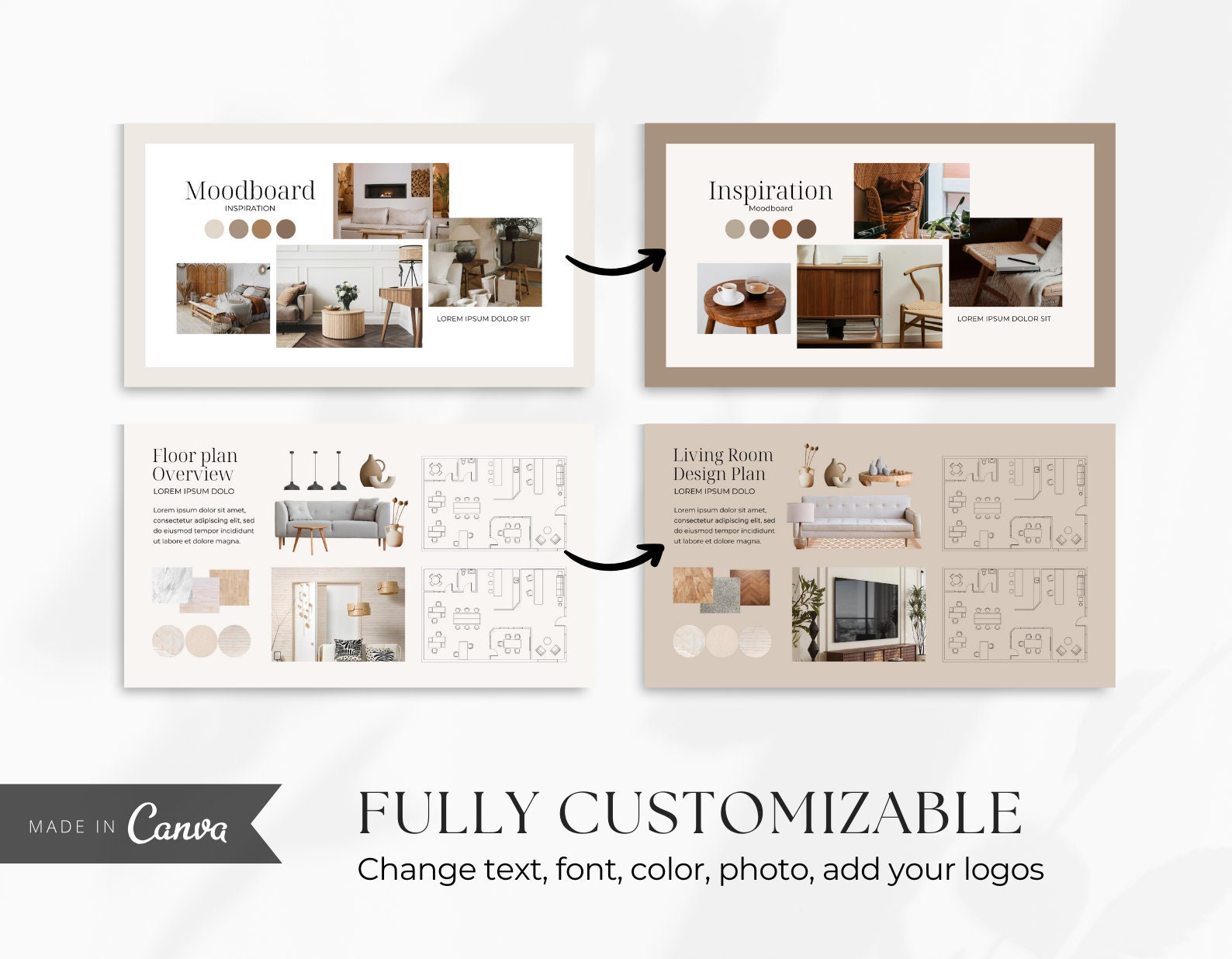 Interior Design Template | Client Presentation Template | Interior ...