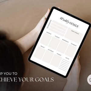 Goal Setting Planner Template | 2024 SMART Goal Tracker | Goal Planning ...