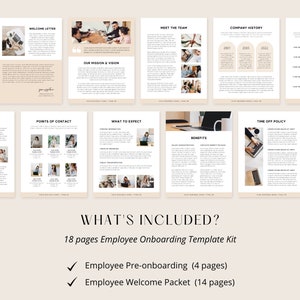 Employee Welcome Package Template New Employee Onboarding - Etsy