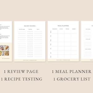 Cookbook Template | Recipe Book Template | Editable Canva Ebook ...