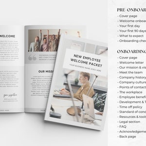 Employee Onboarding Template | New Hire Handbook | Training Manual ...