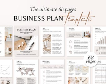 Small Business Plan Template,editable Business Planner Proposal, Start ...