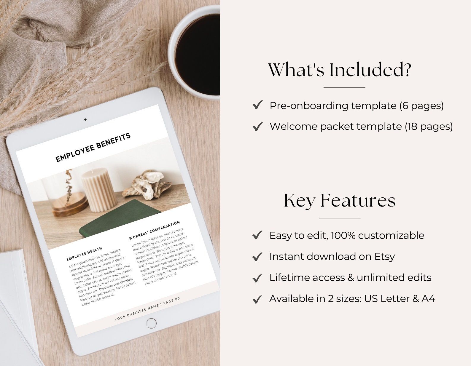 Employee Onboarding Template | New Hire Handbook | Training Manual ...