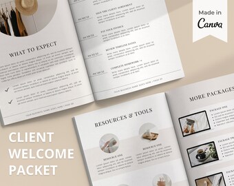 Client Welcome Packet Template New Client Service Guide Virtual ...