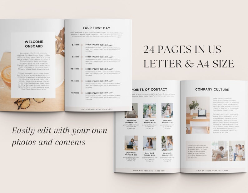 Employee Onboarding Template | New Hire Handbook | Training Manual ...