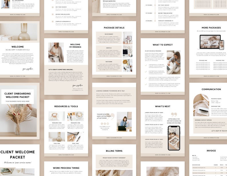 Client Welcome Packet Template new Client Service Guide - Etsy