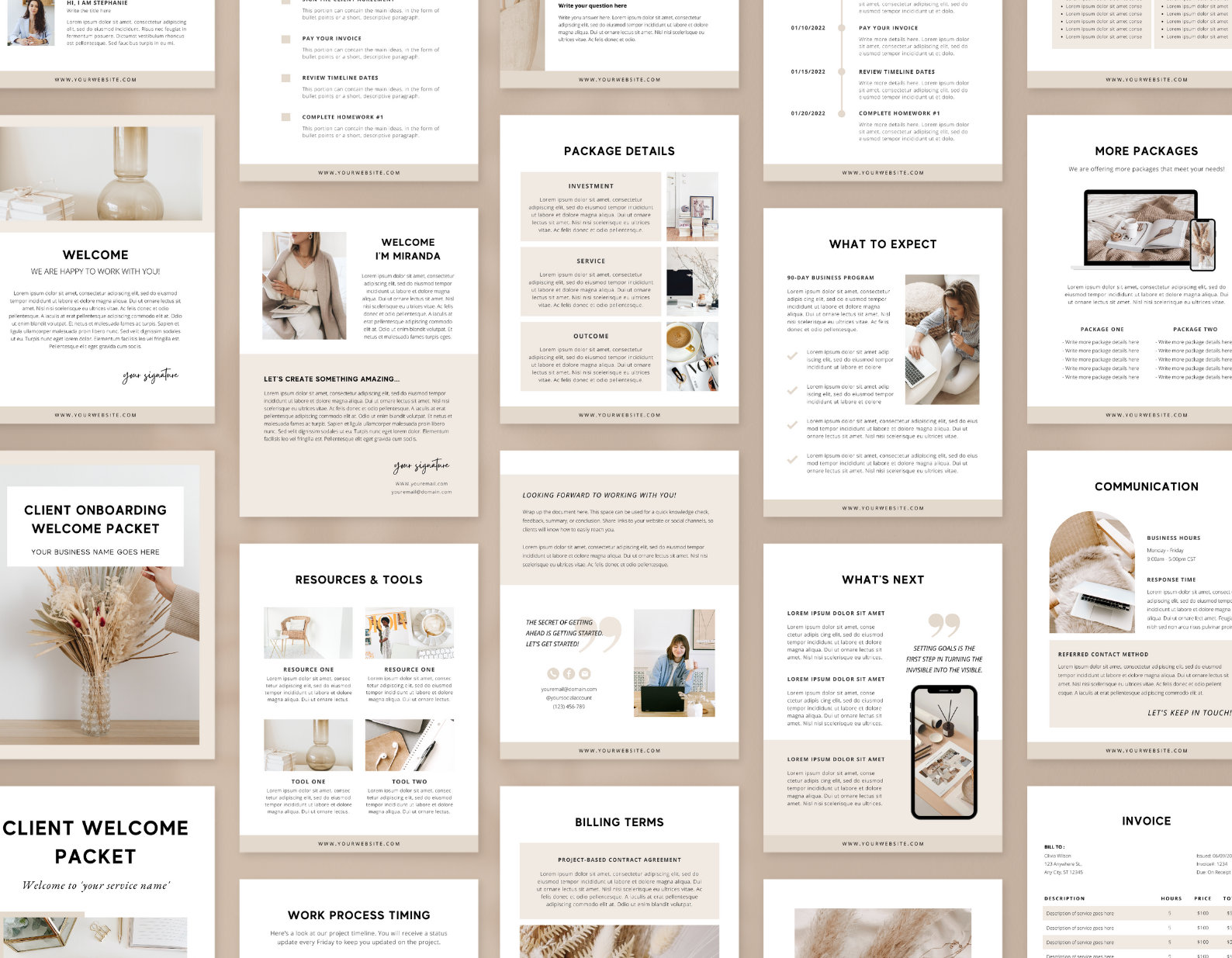 Client Welcome Packet Template new Client Service Guide - Etsy