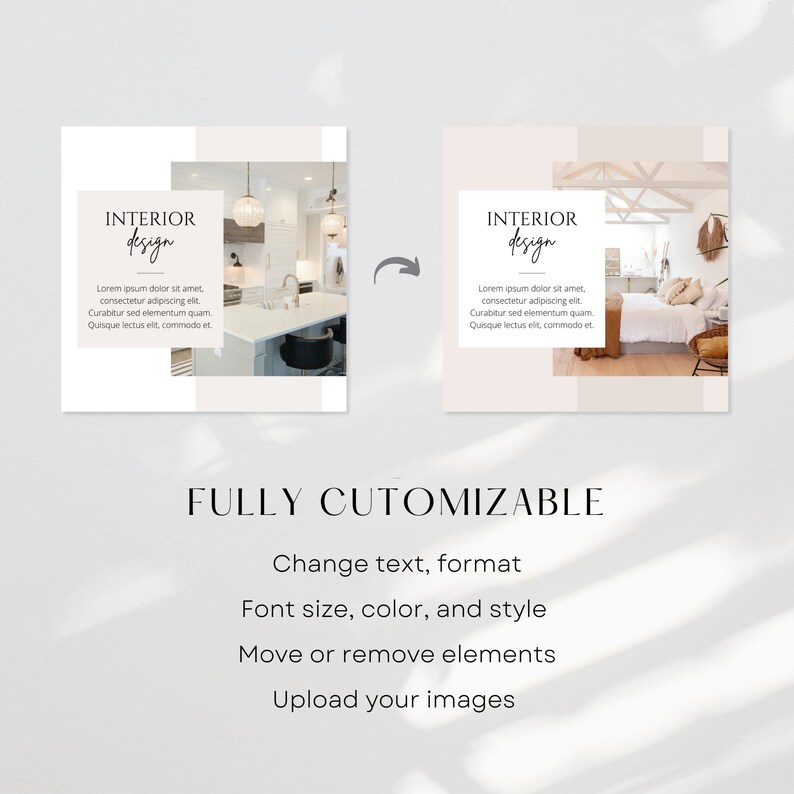 Interior Design Instagram Post Template Interior Design IG - Etsy