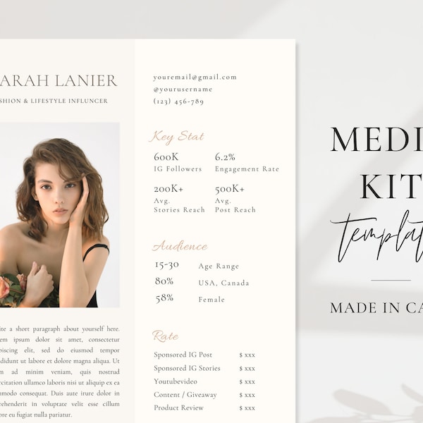 Instagram Magazine Template - Etsy