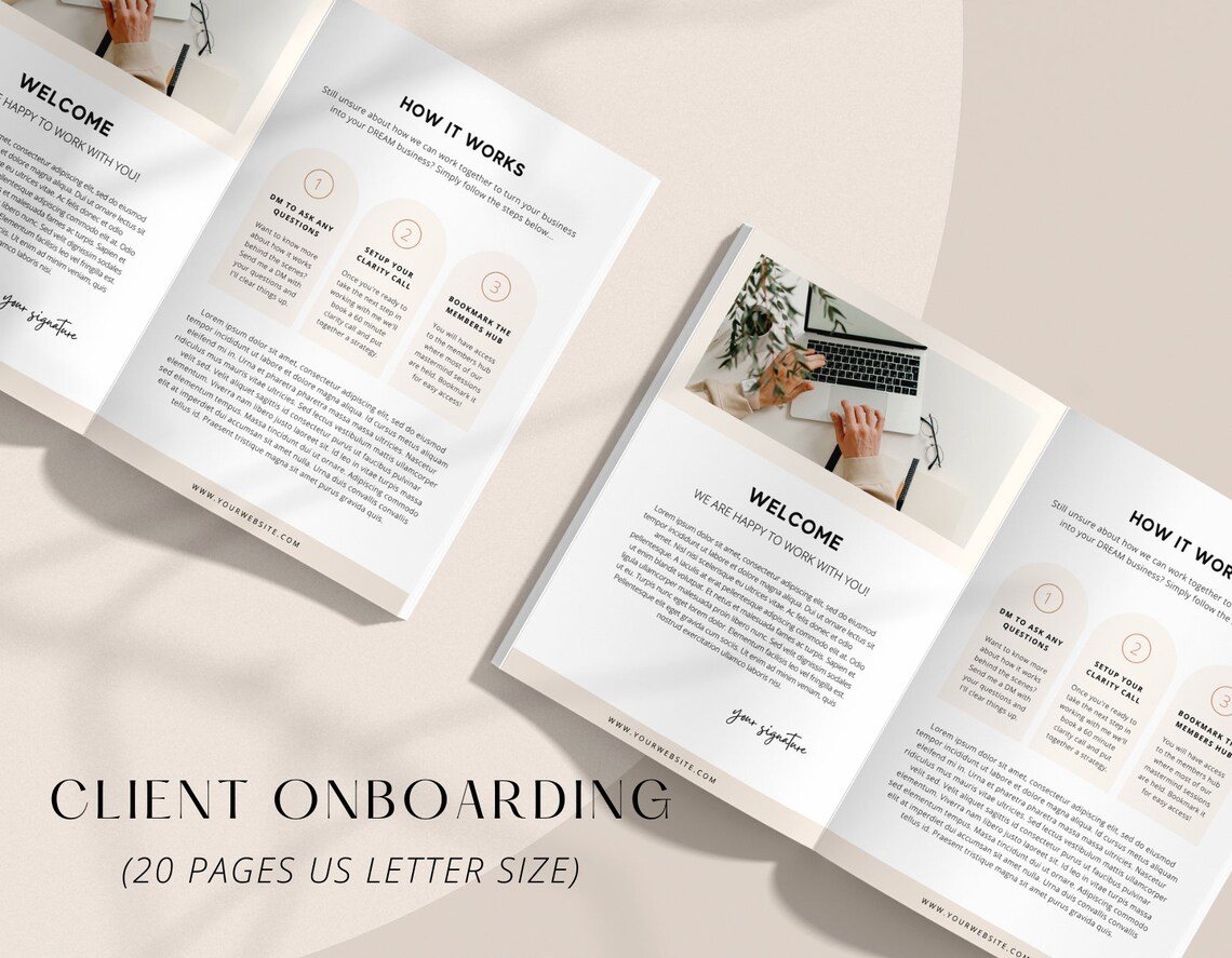 Client Welcome Packet Template new Client Service Guide - Etsy