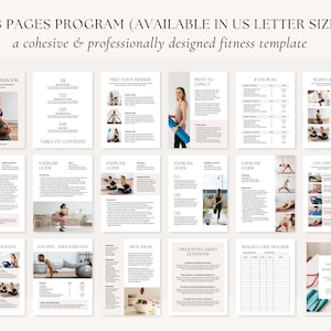 Fitness Ebook Template | Fitness Program Planner | Fitness Yoga Coach ...