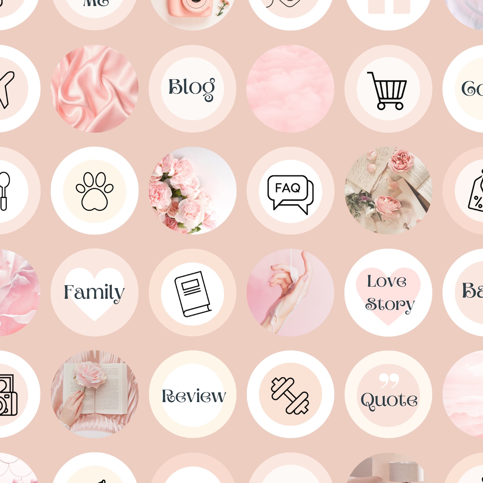 36 Pink Instagram Highlight Covers Instagram Story Highlight - Etsy