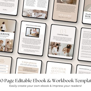 Editable Workbook Template | Canva Coaching Ebook Template | Lead ...