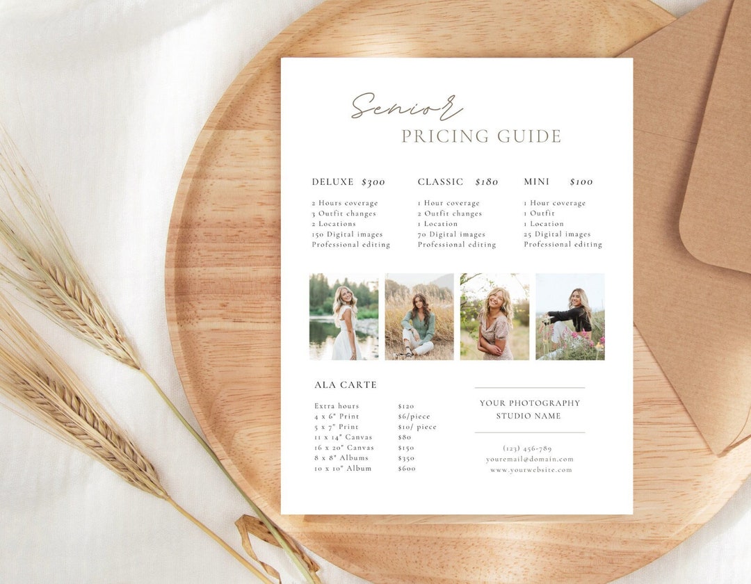 Photography Pricing Template | Wedding Pricing Guide | Wedding Package ...