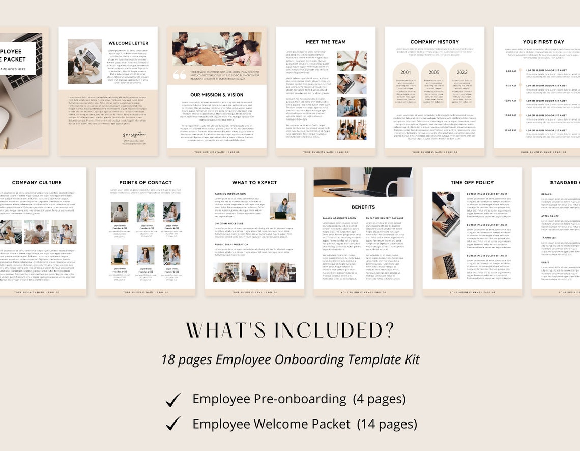 Employee Welcome Package Template New Employee Onboarding - Etsy