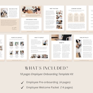Employee Welcome Package Template | New Employee Onboarding Handbook ...