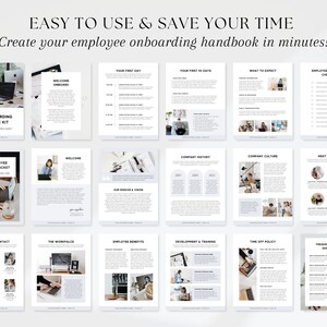 Employee Onboarding Template | New Hire Handbook | Training Manual ...