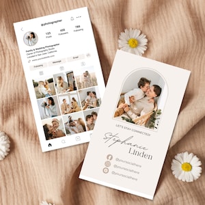 Instagram Business Card | IG Business Card | QR Code Business Card ...