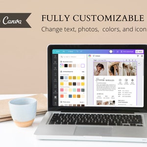 1 Page Media Kit Template| Instagram Media Kit| Influencer Rate Sheet ...