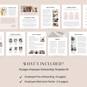 Employee Welcome Package Template New Employee Onboarding - Etsy