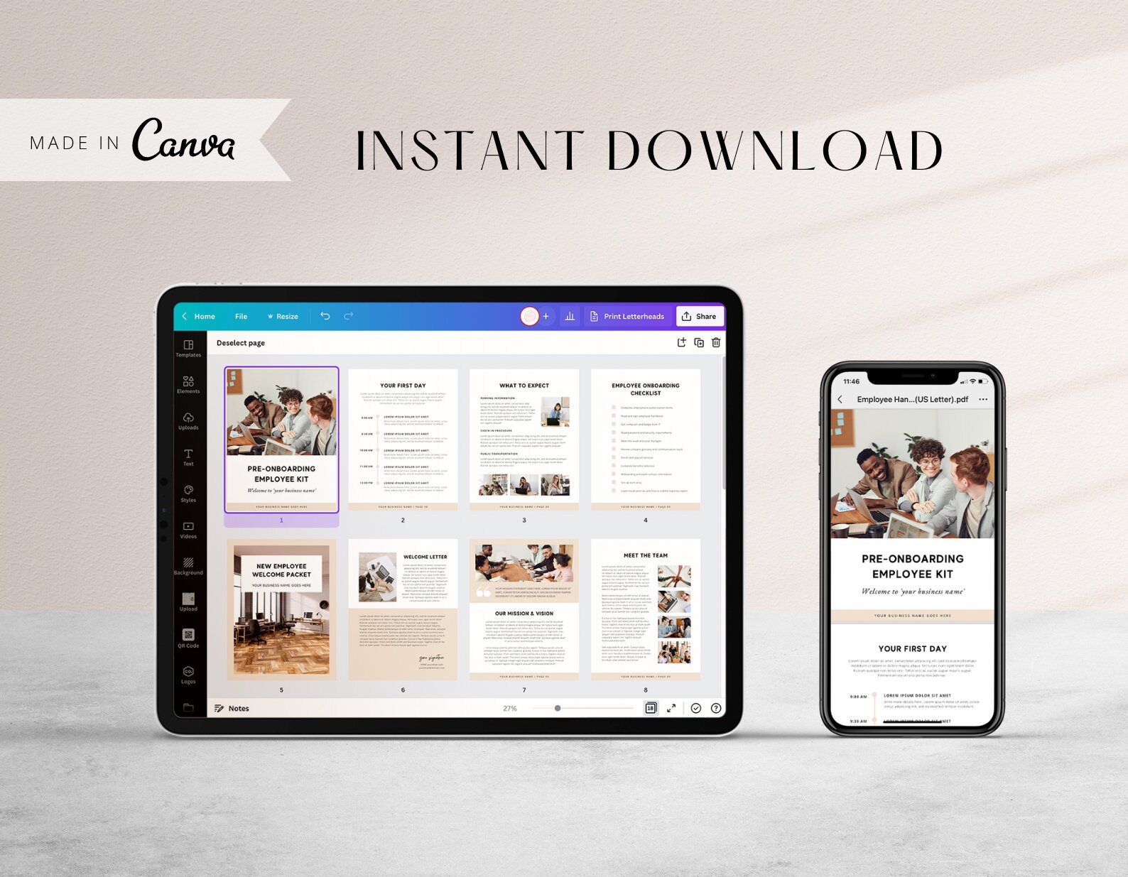 Employee Welcome Package Template New Employee Onboarding - Etsy