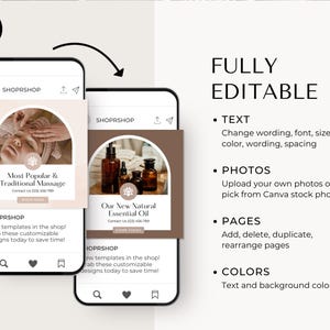 Massage Therapist Instagram Templates | Massage Therapy Social Media ...