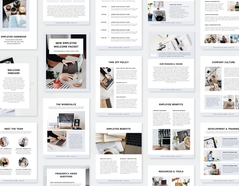 Employee Onboarding Template | New Hire Handbook | Training Manual ...