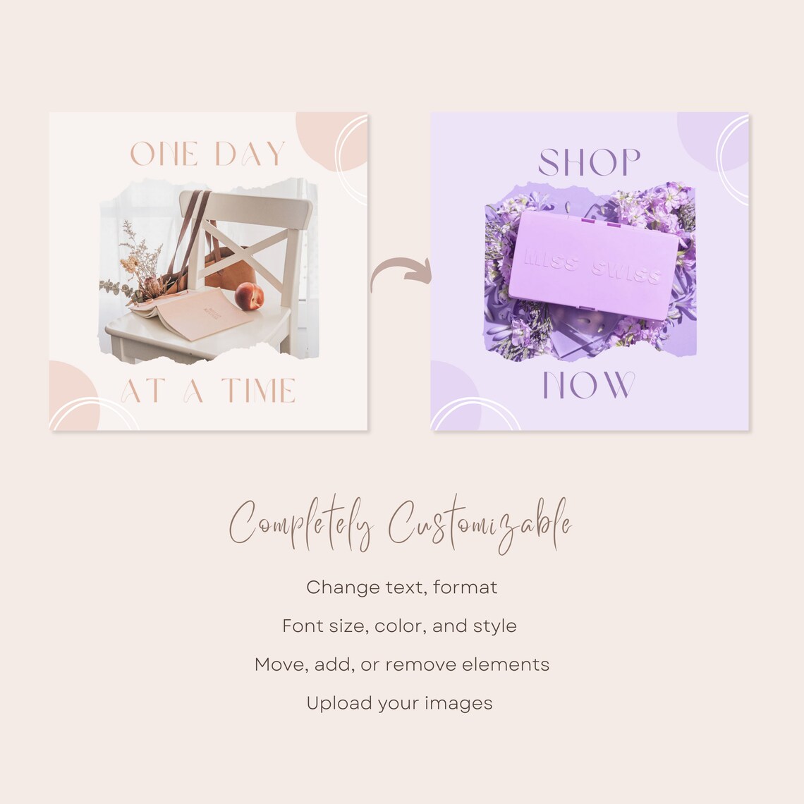 75 Pink Instagram Templates| Minimalist Instagram Post Template ...