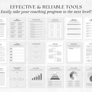 Coaching Worksheet Templates | Coaching Ebook Templates | Lead Magnet ...